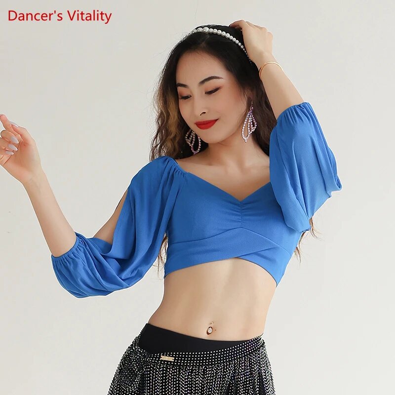 Топ для танца живота Dancer's Vitality синий, XL