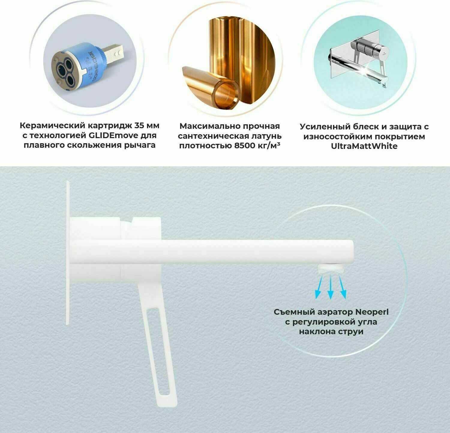 Смеситель Wellsee ONCE! and forever для раковины 182415001