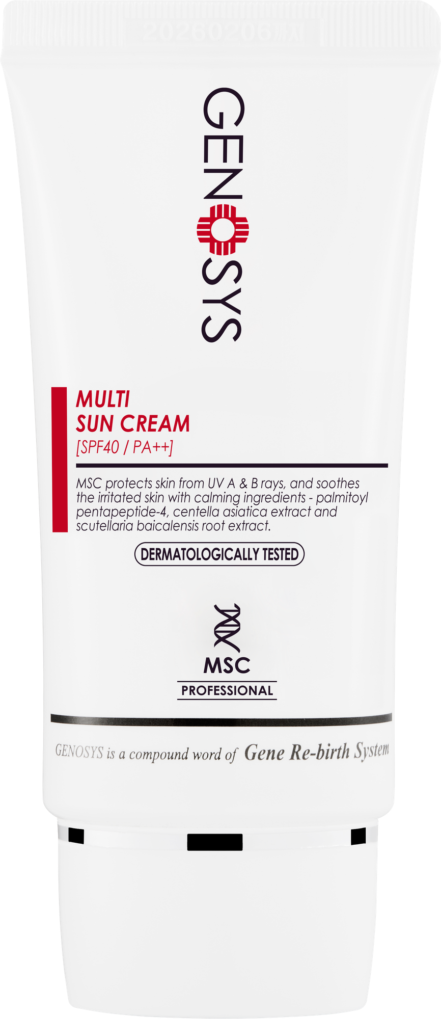 Солнцезащитный мультифункциональный крем Genosys MULTI SUN CREAM SPF 40+ PA++, 40 мл