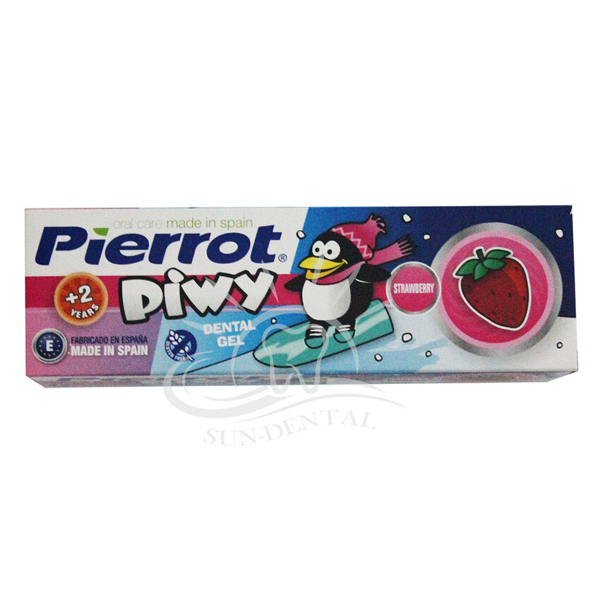Детская зубная паста Pierrot Piwy с клубничным вкусом, 75 мл