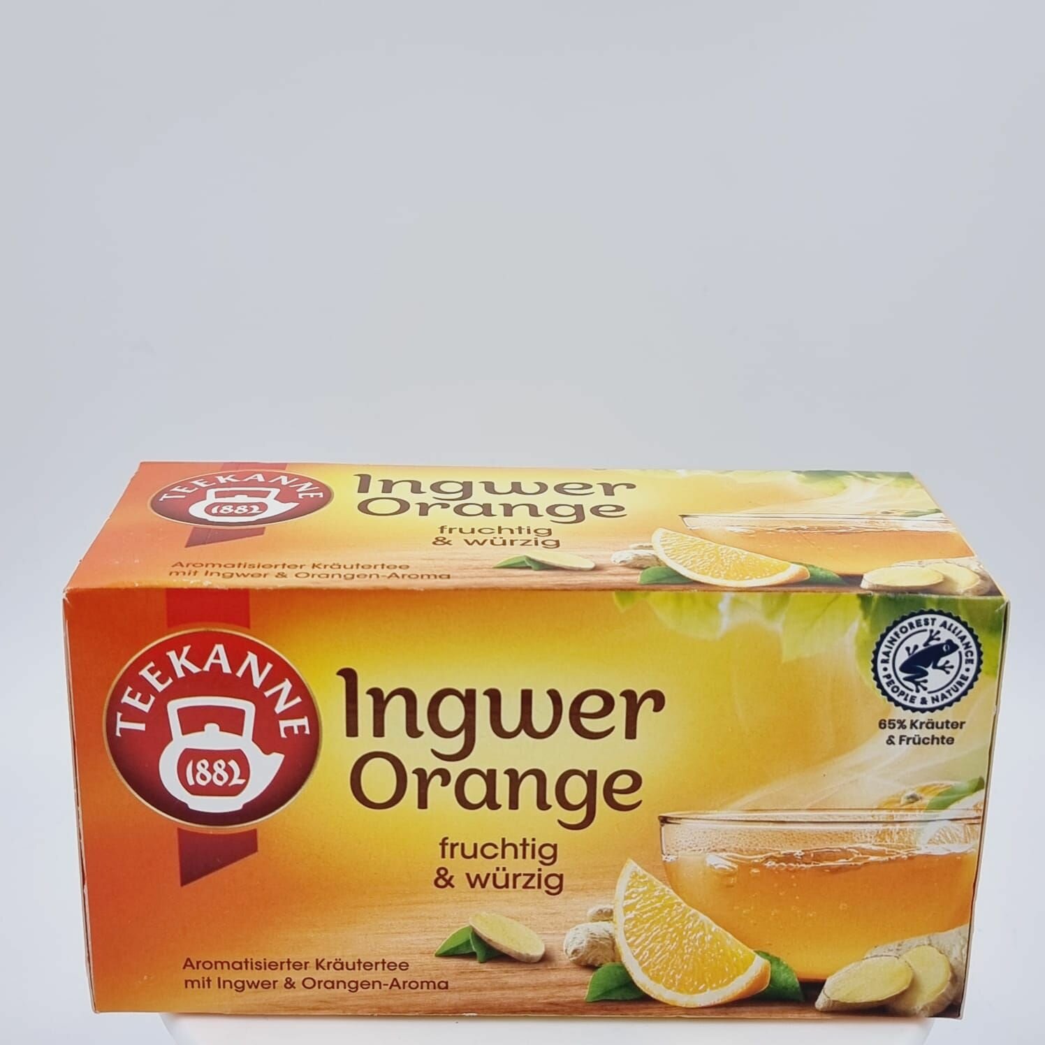 TEEKANNE Чай фруктовый и пряный Ingwer Orange со вкусом имбиря и апельсина, 18 пакетиков, 32.4 г (из Финляндии)