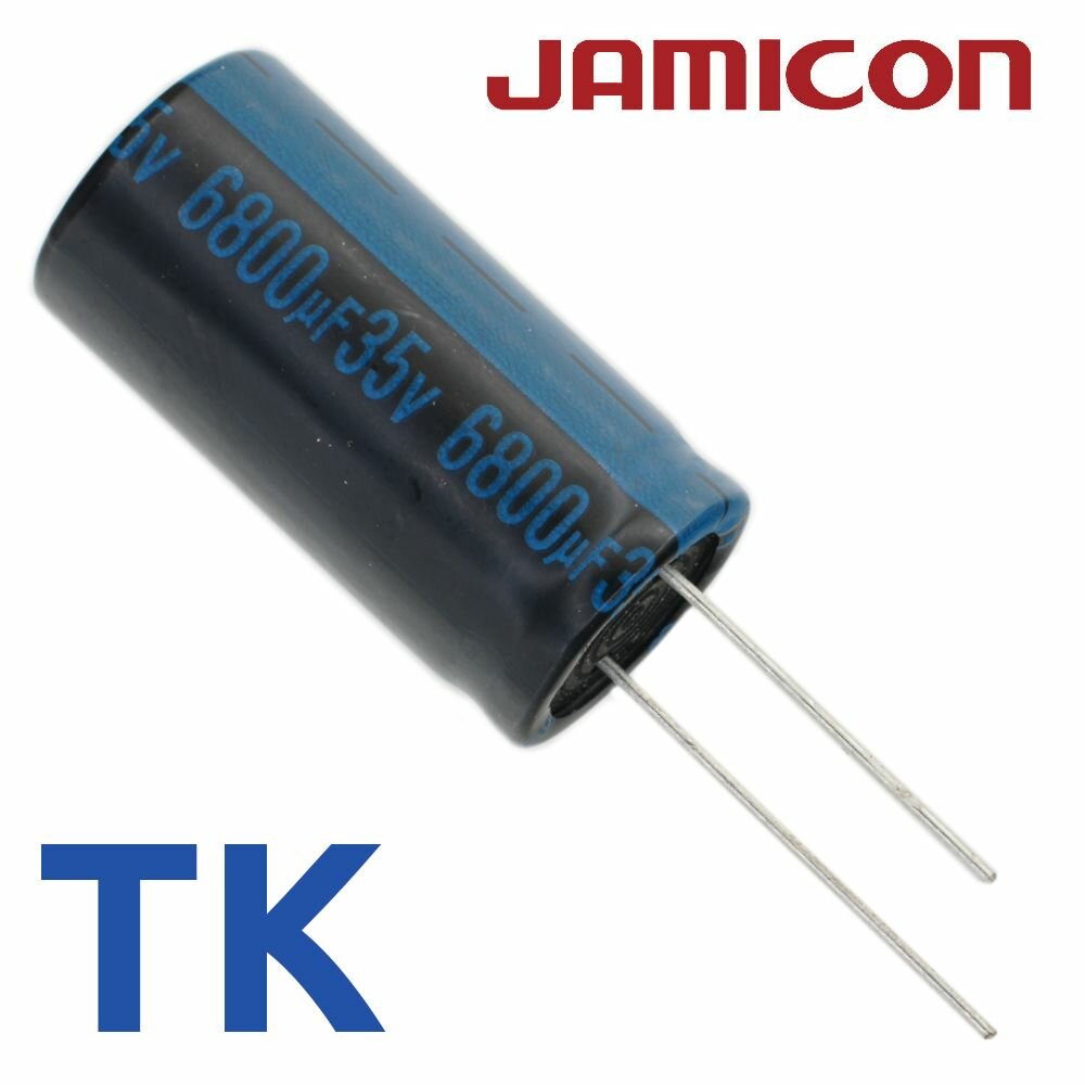 6800мкФ 35В / TK / 18x35 / 105 С / конденсатор электролитический (2шт)