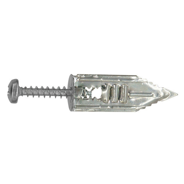LEGS анкер забивной для гипсокартона оцинкованный W12хL30мм шурупом 4x25мм 10шт в наборе