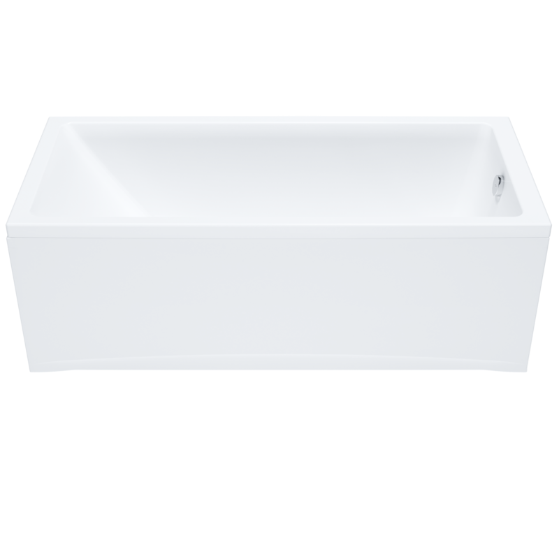 Акриловая ванна 1ACReal Palermo 180x80, прямоугольная, без ножек, белая