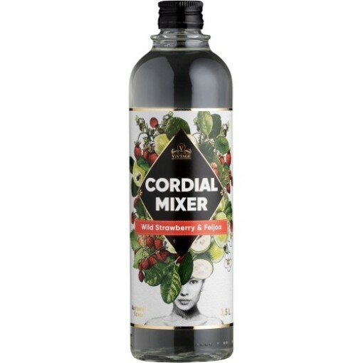 Кордиал, основа для напитков, основа для коктейля "Vintage" "Земляника-Фейхоа" 0,5л