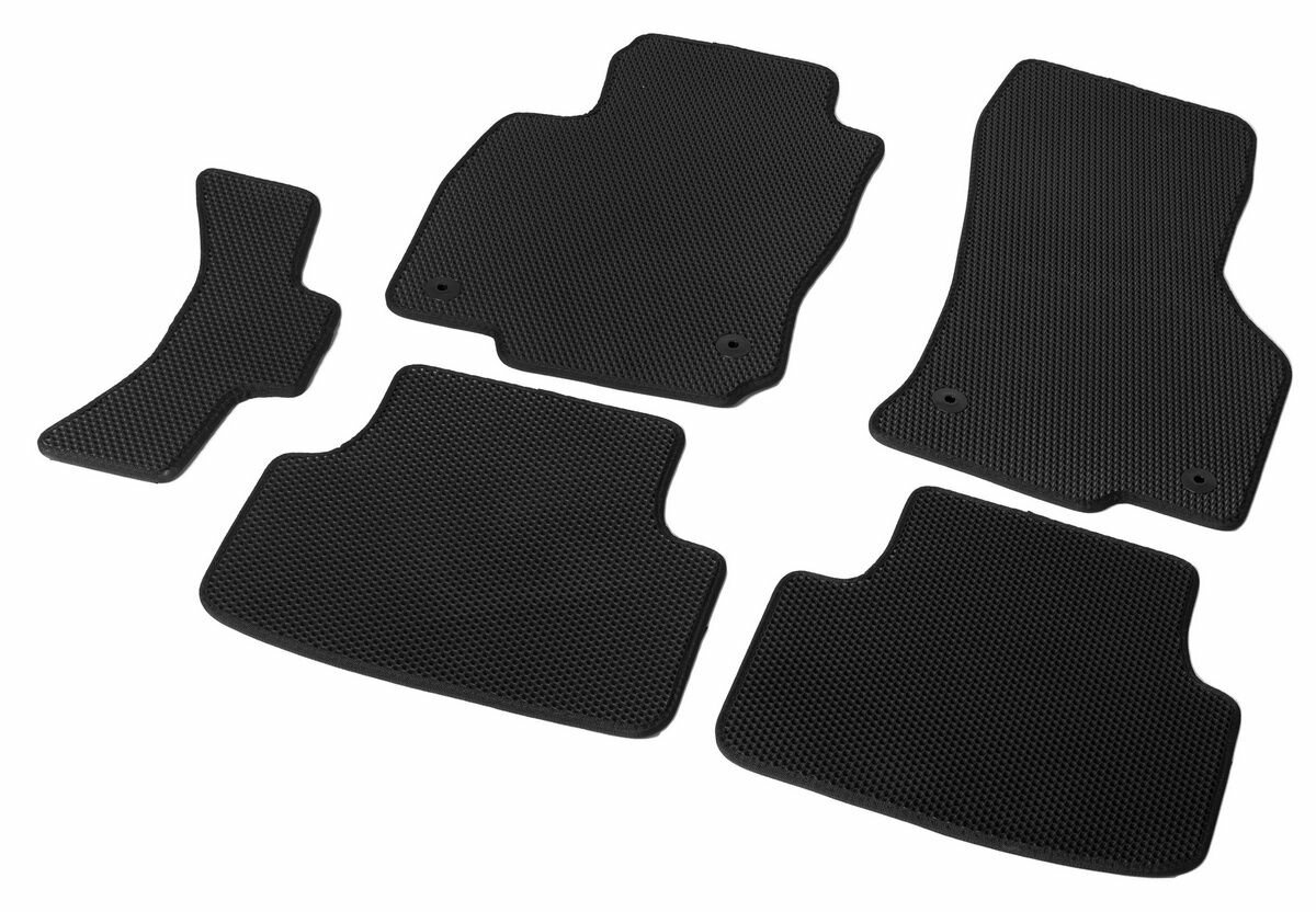 Коврики в салон автомобиля AutoFlex EVA (ЭВА, ЕВА) Business для Skoda Octavia A7, A8 универсал, лифтбек (кроме авто с акустической системой Kanton) 2013-2020 2020-н. в, 5 частей, с крепежом, 3510201