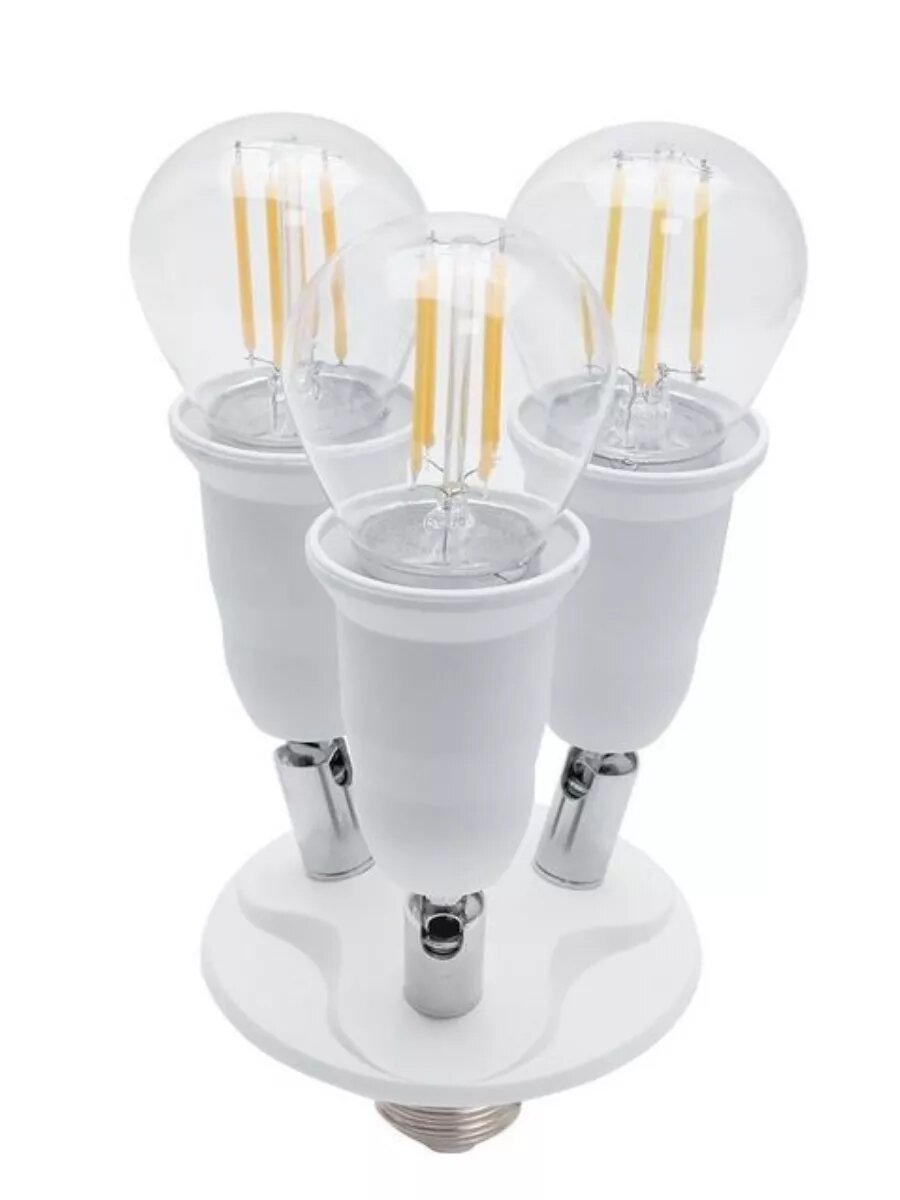 Тройник для лампочек Е27