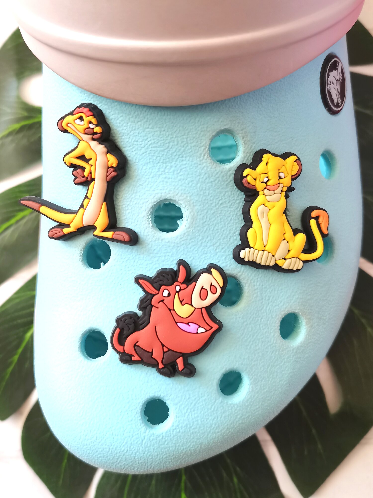 Джибитс на crocs Король Лев, джибитс для crocs Тимон и Пумба