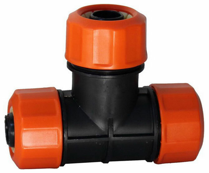 Переходник Т-образный Amigo для шлангов 3/4-3/4-3/4 74009