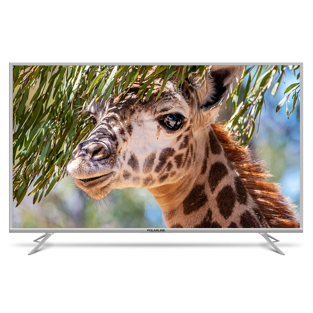 Телевизор PolarLine 65PU51TC-SM, 65", 4K Ultra HD, серебристый