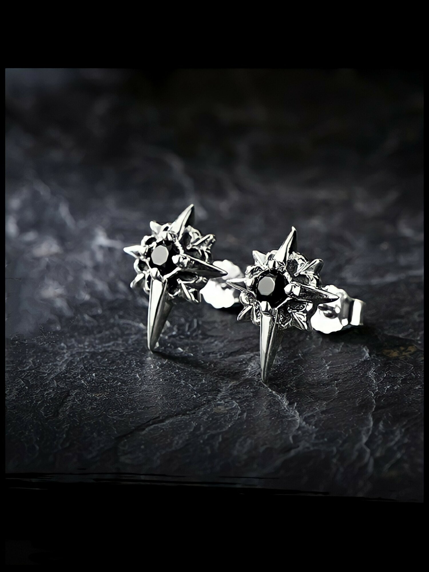 Серьги, искусственный камень