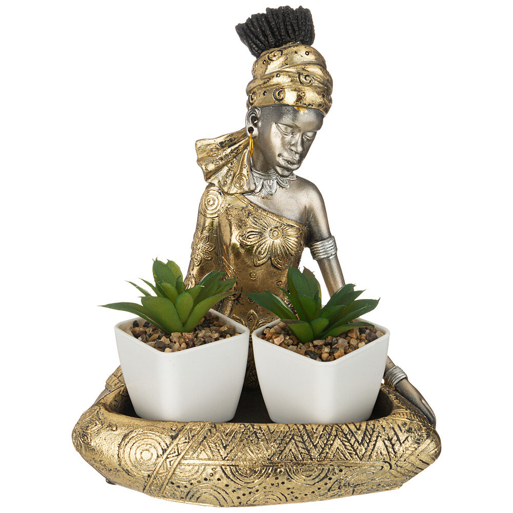 Подставка 146-1803 декоративная для мелочей африканка 17*13,5*20,5 см