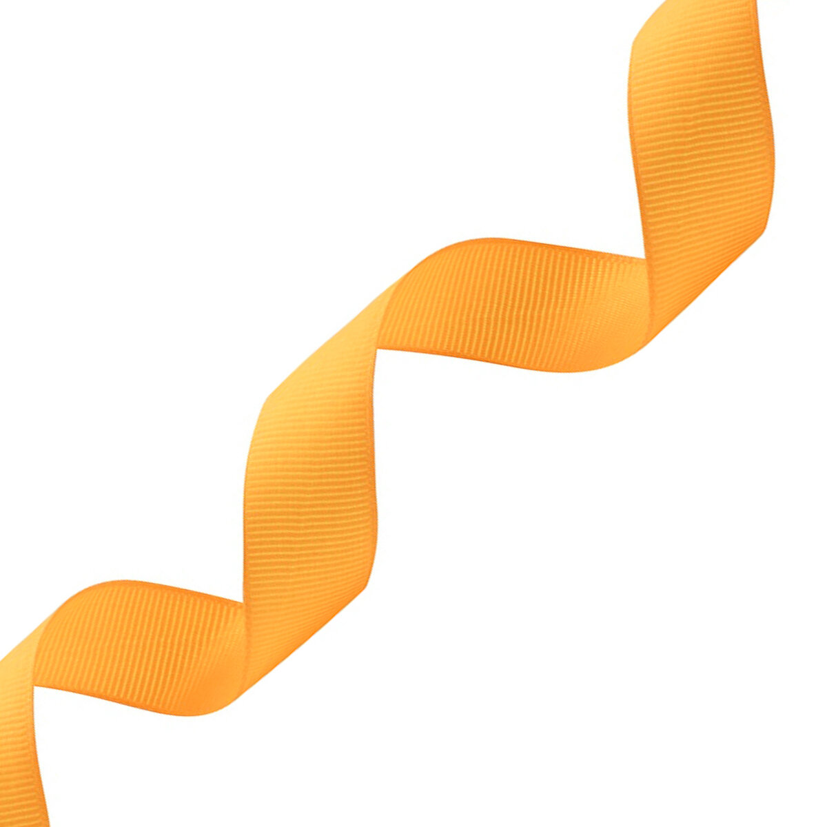 Лента репсовая декоративная Айрис, 2см*18,28м, полиэстер (042 оранжевый)