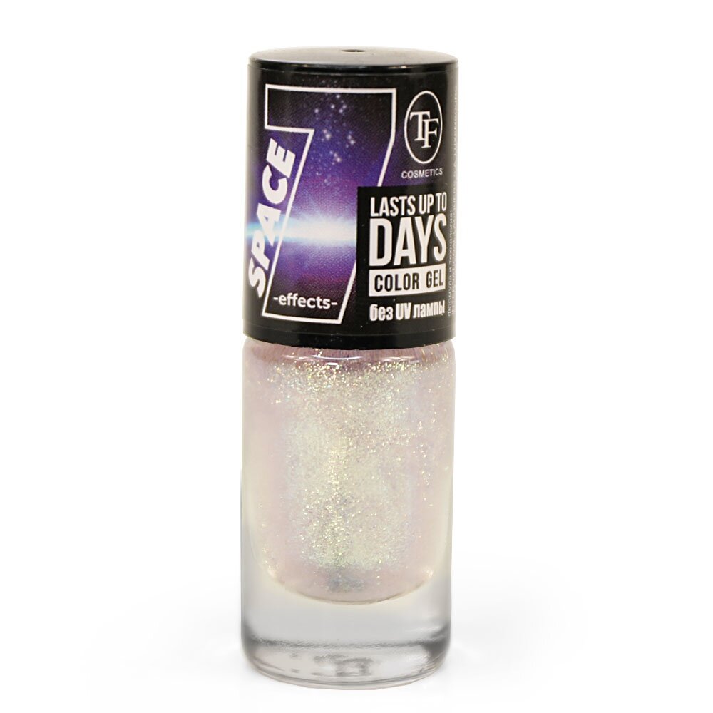 Гель-лак для ногтей TF Cosmetics "Color Gel SPACE" тон 351 "Звездный дождь", 8 мл
