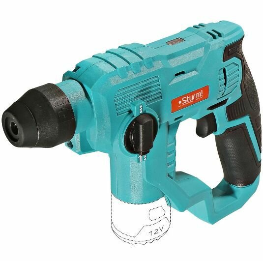 Перфоратор аккумуляторный STURM CRH1215 ударный (12В, 1BatterySystem12V, SDS-plus, 1.5Дж, 6000уд/мин, без АКБ и ЗУ)