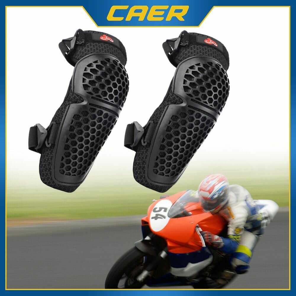 Шарнирные наколенники для мотоциклистов — дышащие ударопоглощающие защиты колена и голени для мото, скутера, электросамоката, универсал