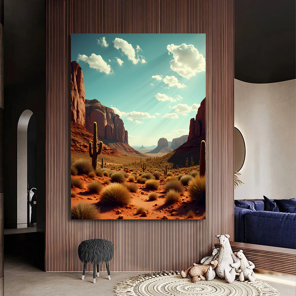 Море / горы, интерьерная картина / на холсте, 20х30 см.