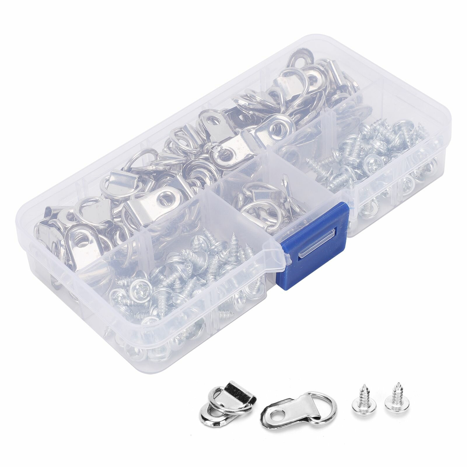 80 шт. D-образные крючки для картин с крепежом