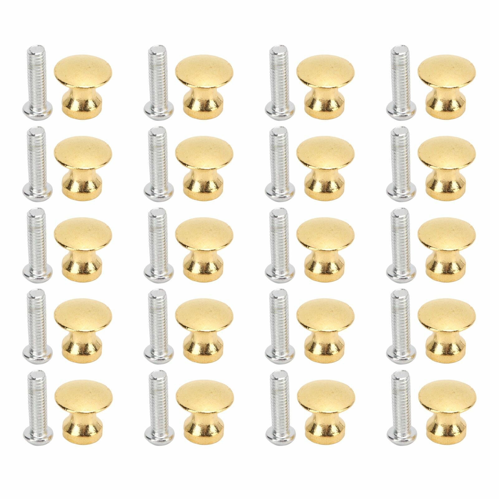 20 комплектов, маленькая ручка с одним отверстием, 12x11 мм, цинковый сплав, ящик для шкатулки для драгоценностей с одним отверстием, маленькая ручка с круглой головкой, имитация золота