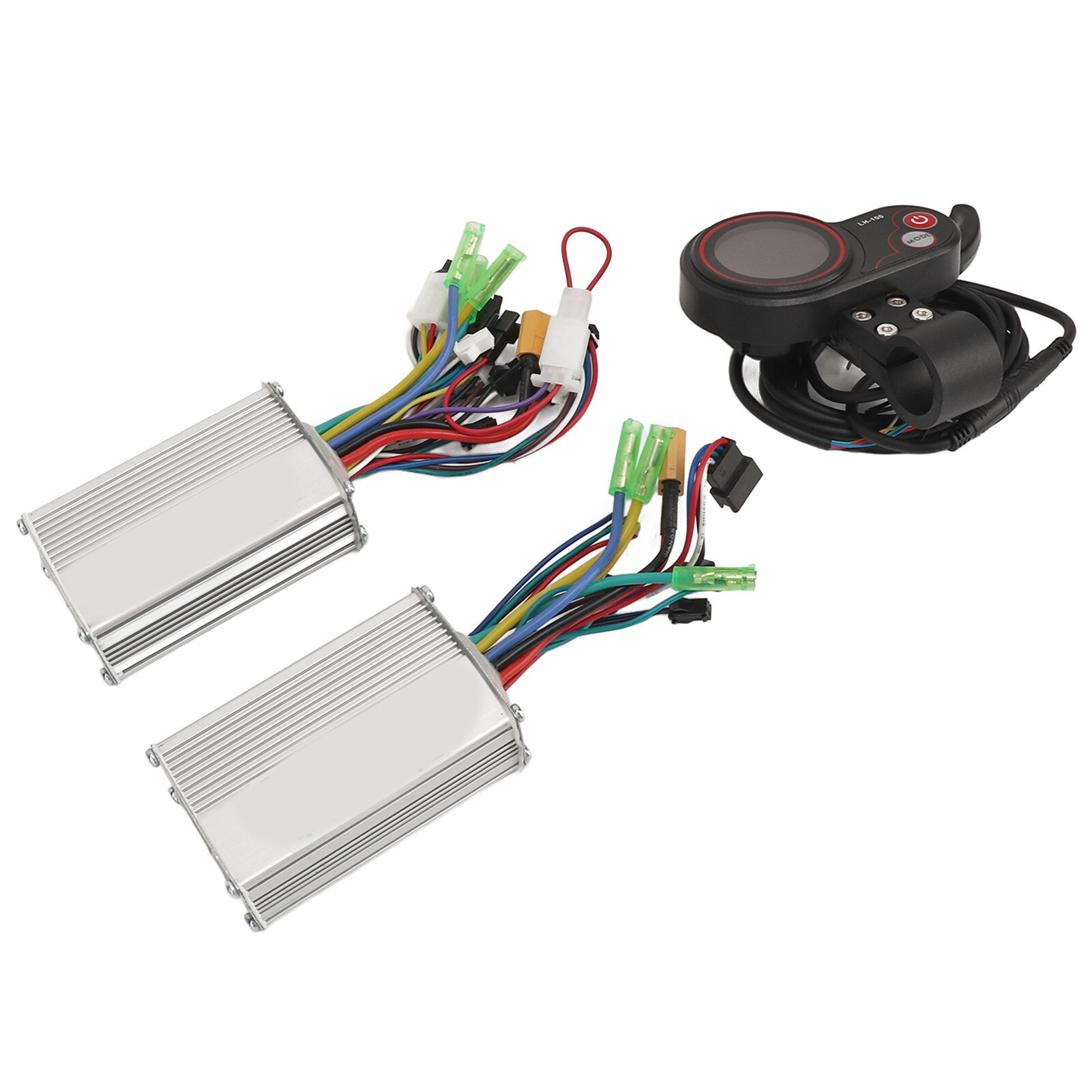 Контроллер бесщеточного двигателя 24 В, 36 В, 48 В, 500 Вт, 25 А, LH100, ЖК-дисплей, комплект контроллера с двойным приводом для электрического велосипеда, скутера