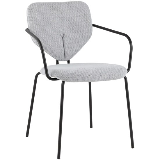 Стул обеденный Stool Group Masey с подлокотниками, серый