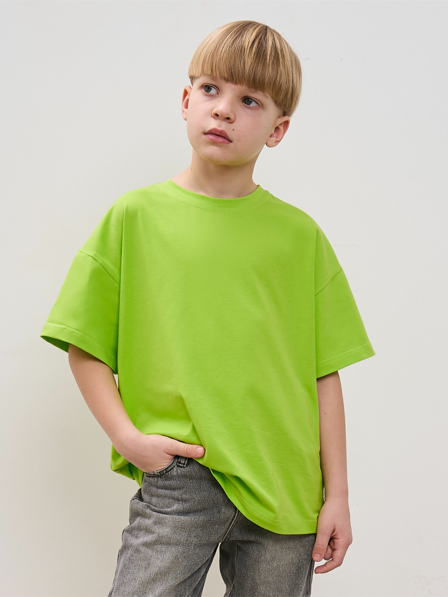 Футболка молочный футер детский