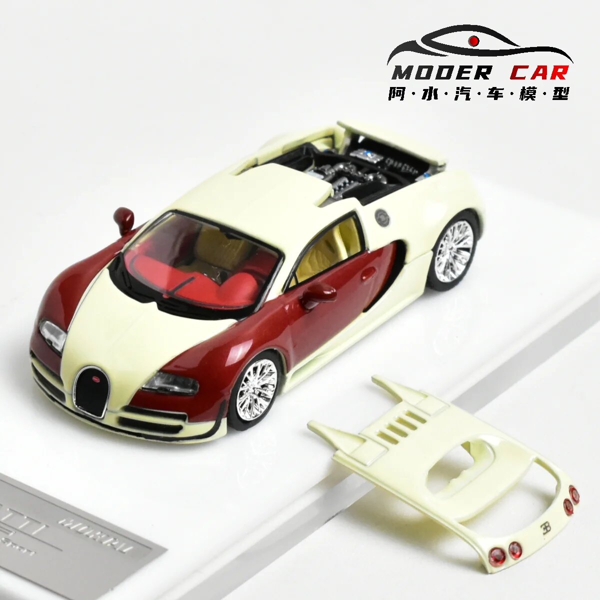 Модель автомобиля Mortal 1:64 white brown