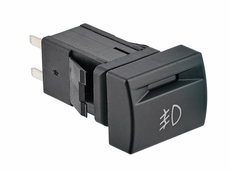 Кнопка передних противотуманных фар ВАЗ-2170 "Приора", 2190 "Гранта" зеленая подсветка / Клавиша передних ПТФ арт. 759.3710-01.01