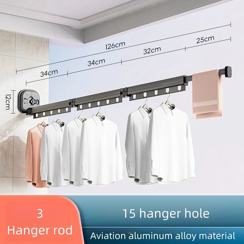 Складная алюминиевая сушилка для белья PEISI, Drying Racks H3