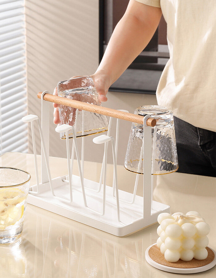 Сушилка для кружек, подставка настольная для стаканов, поднос для кухонной посуды