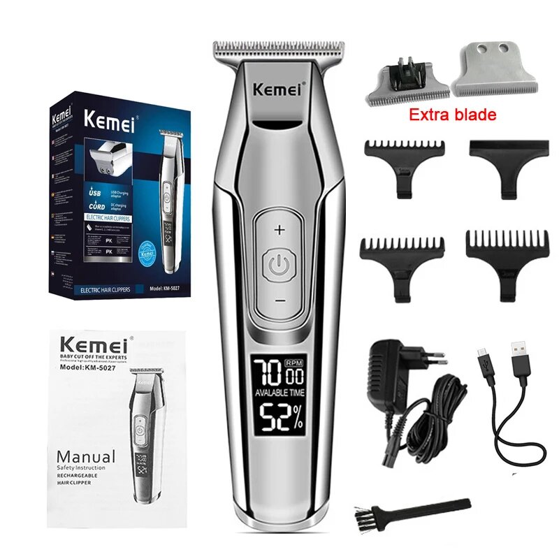 Kemei 5027 аккумуляторный триммер для волос option 3
