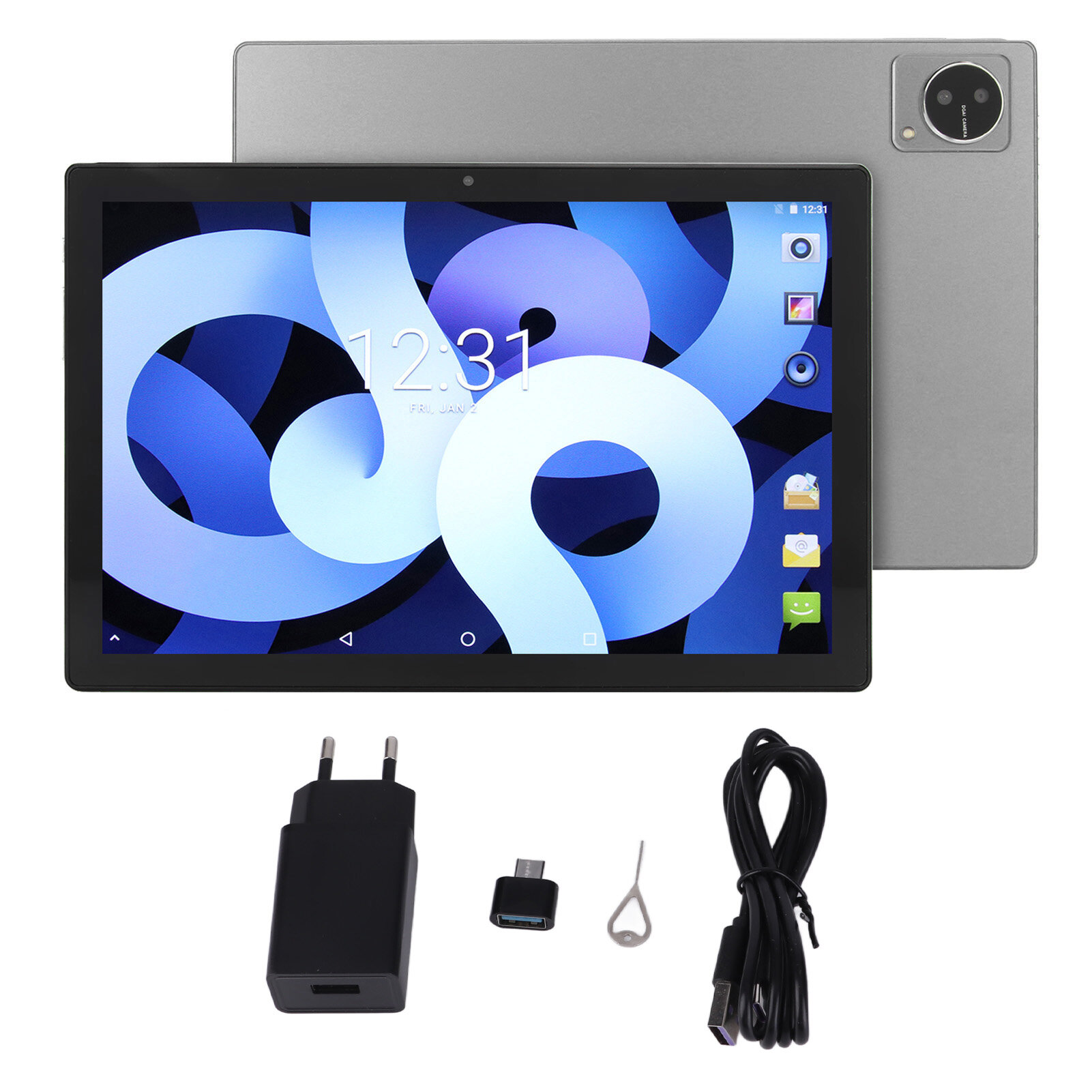 Планшетный ПК 10.1IN 7000MAH 8GB ОЗУ 128 ГБ ПЗУ 8 МП передняя 16 -мегапиксельная задняя часть 1920x1200 IPS Bluetooth 5.0 Таблетка