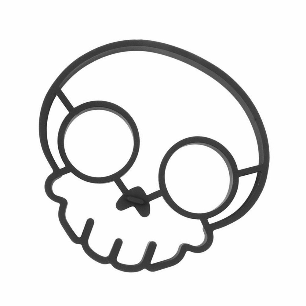 Забавная форма для жареных яиц в виде головы скелета, силиконовое антипригарное кольцо для яиц, креативная форма для блинов