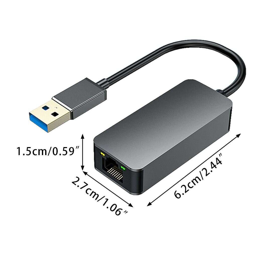 Преобразователь Ethernet USB в проводной-бесплатная гигабитная сетевая карта-TypeC