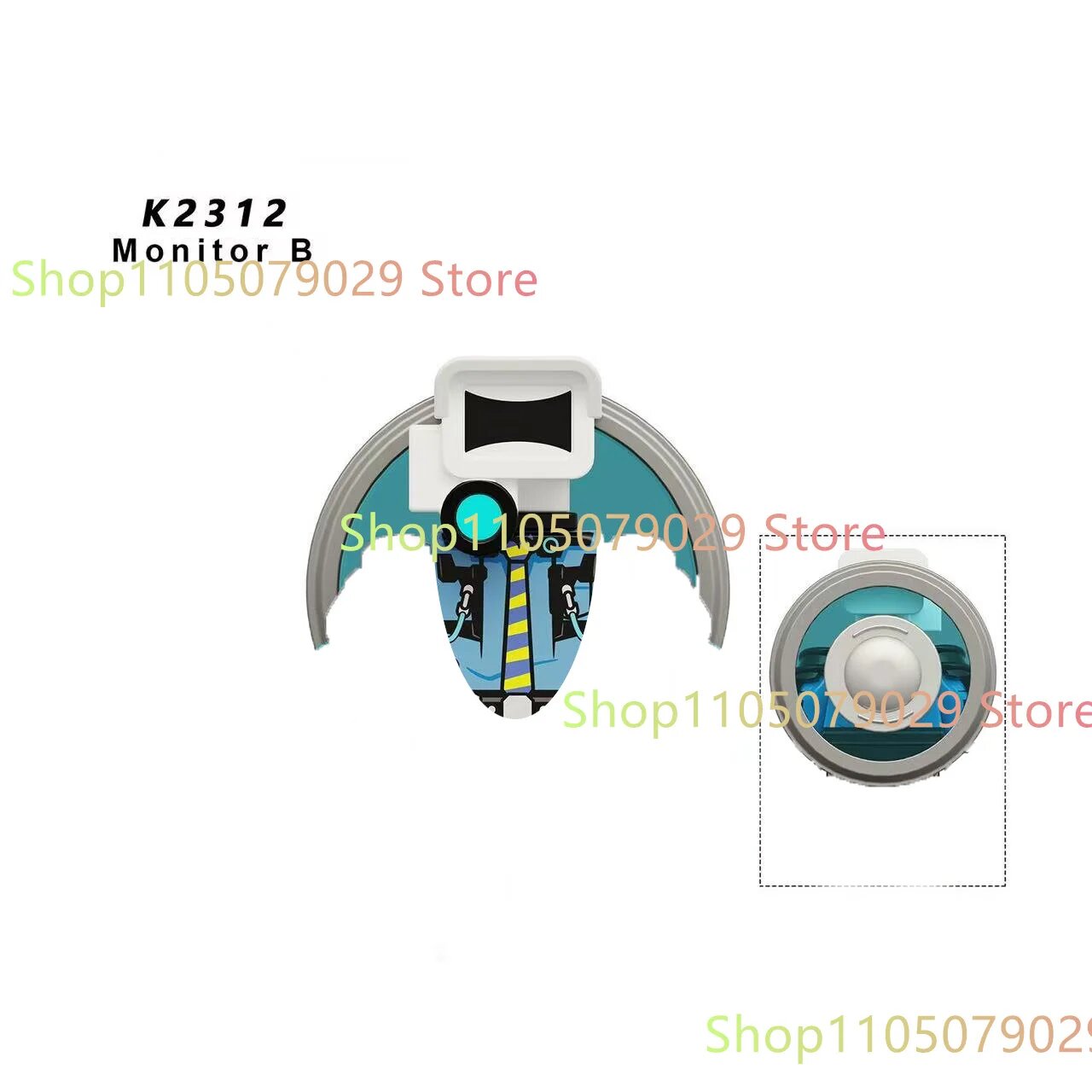 OTRAINBOW Блочные конструкторы Skibidi Toilet Man K2312 Monitor