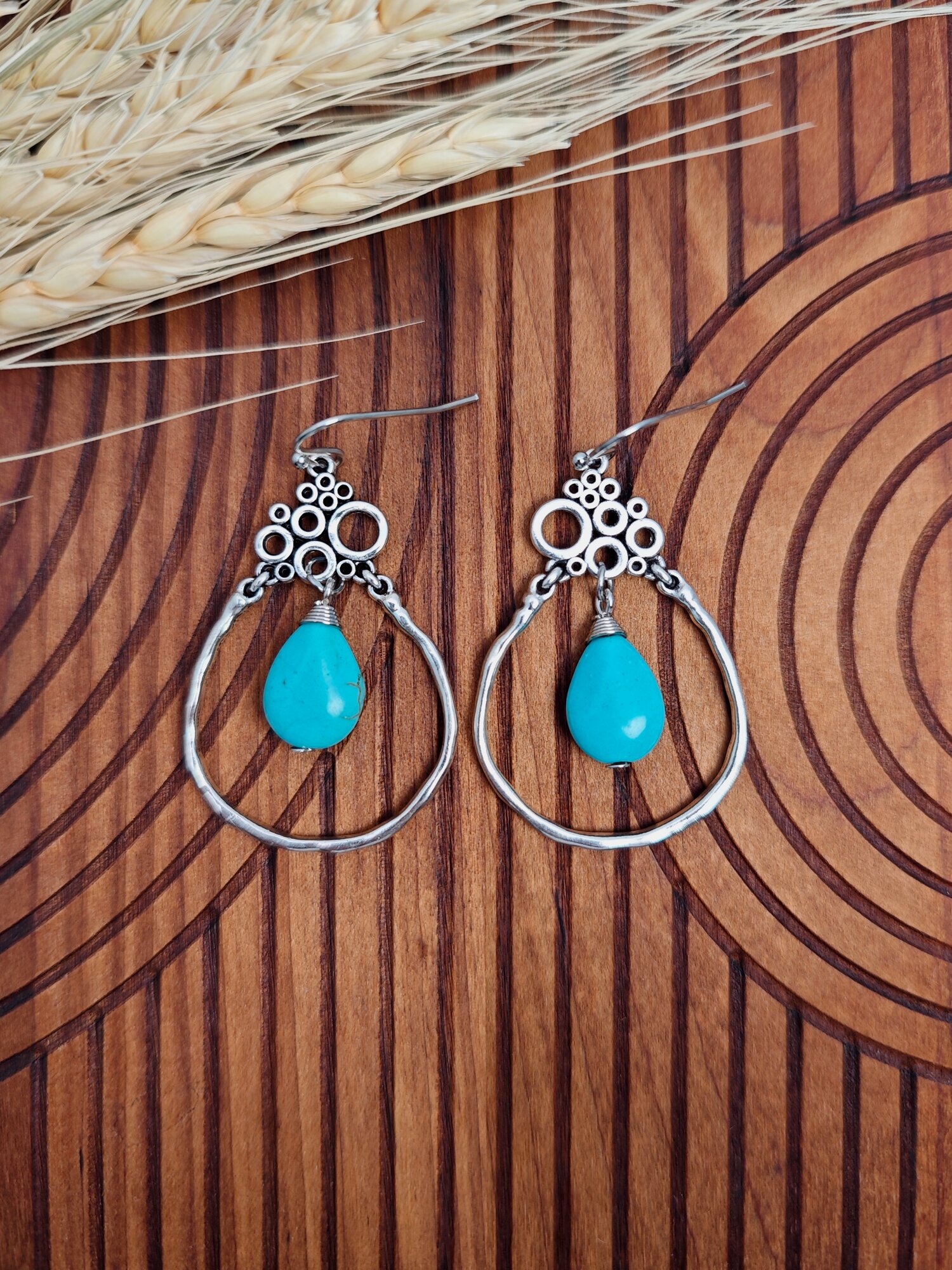 Серьги, искусственный камень