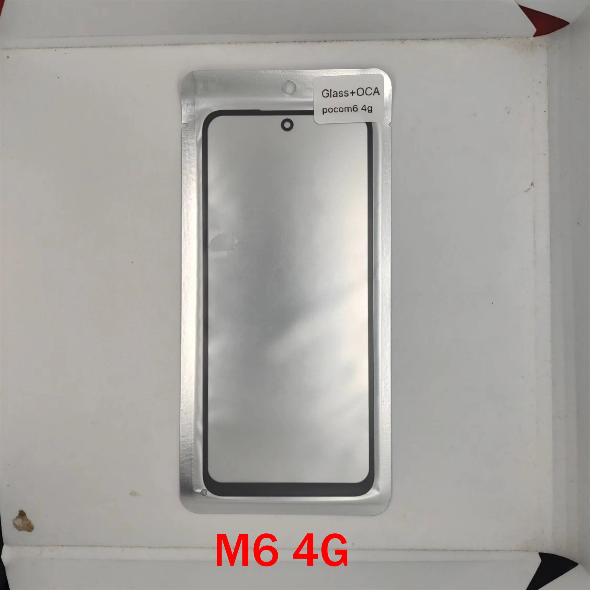 Для Poco X3 X4 X5 X6 F2 F3 F4 F5 F6 F7 M3 M4 M5 M6 M7 C40 C51 C55 C61 C65 C71 C75 GT Pro Сенсорный экран Открытая передняя стеклянная панель OCA M6 4G