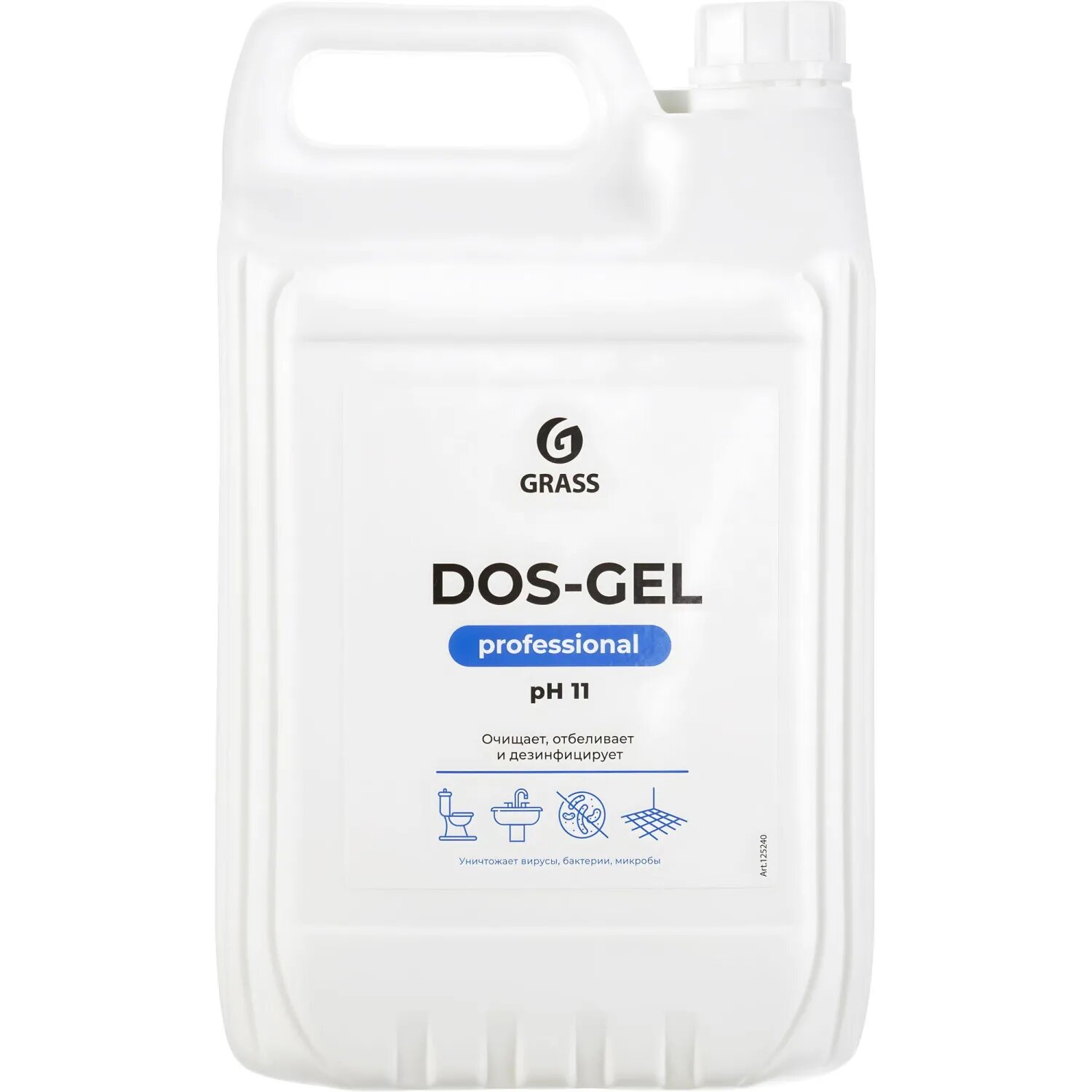 Профхим сантех щел гель с отбел/дез-эфф, с хлор Grass/DOS GEL 5.3кг