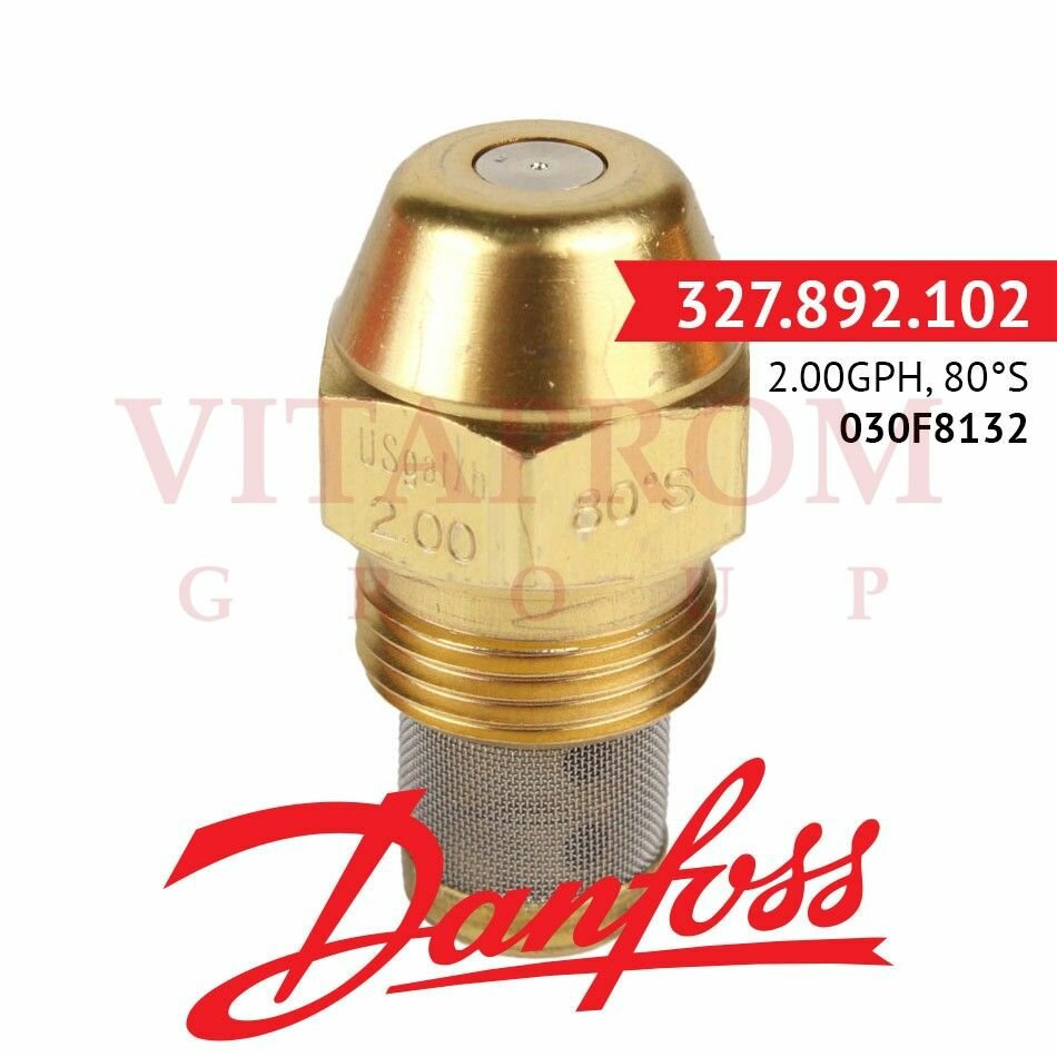 Форсунка Danfoss 2.00GPH, 80S, 030F8132 — фото 1