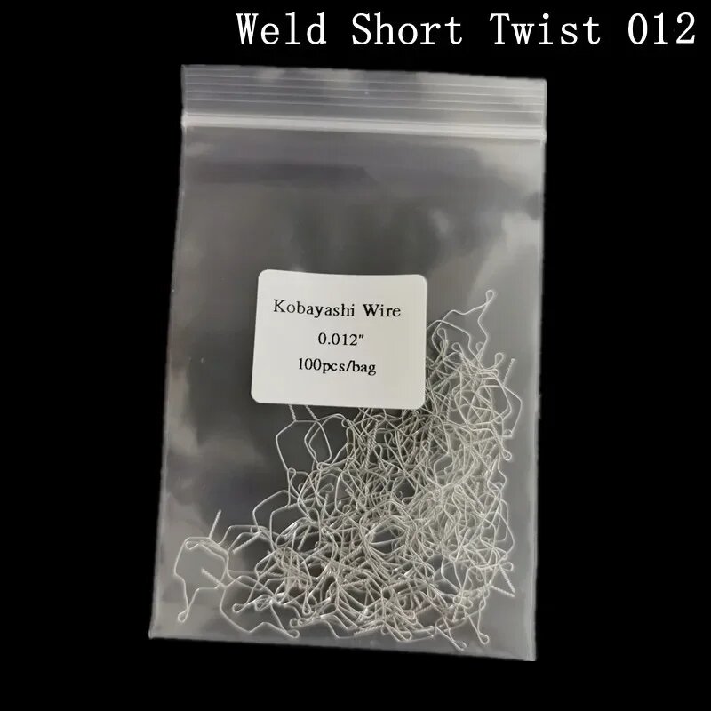 Ортодонтическая проволока Кобаяши Weld Short Twist 012, 100 шт.