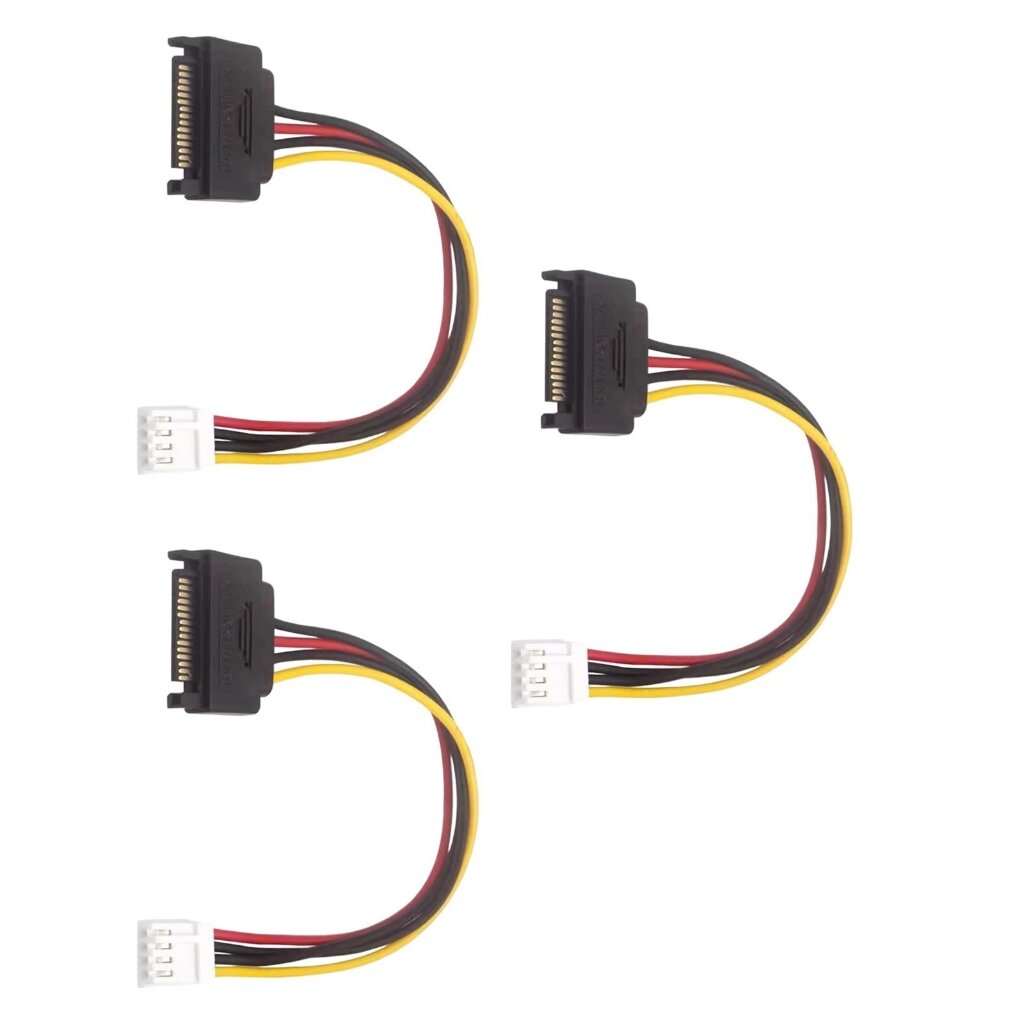 Кабель питания с 15-контактным разъемом от 15-контактного до 4-контактного разъема Кабель питания жесткого диска Адаптер для настольных ПК Аксессуары