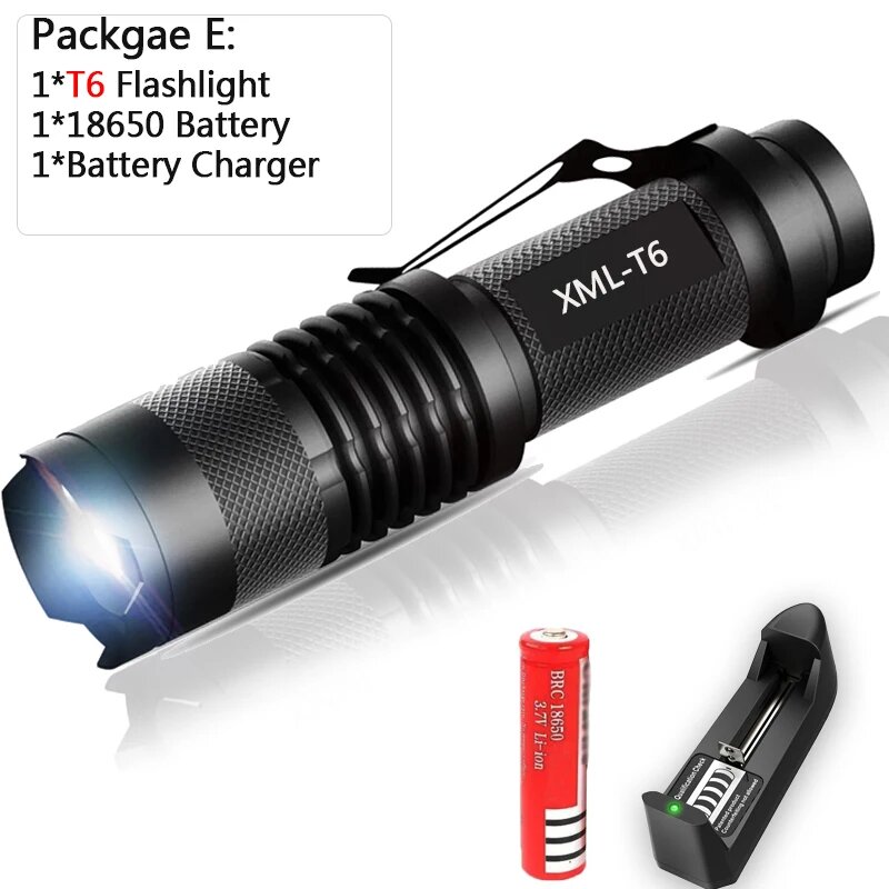 Фонарик XINYI 8000LM Q5/T6/L2 E