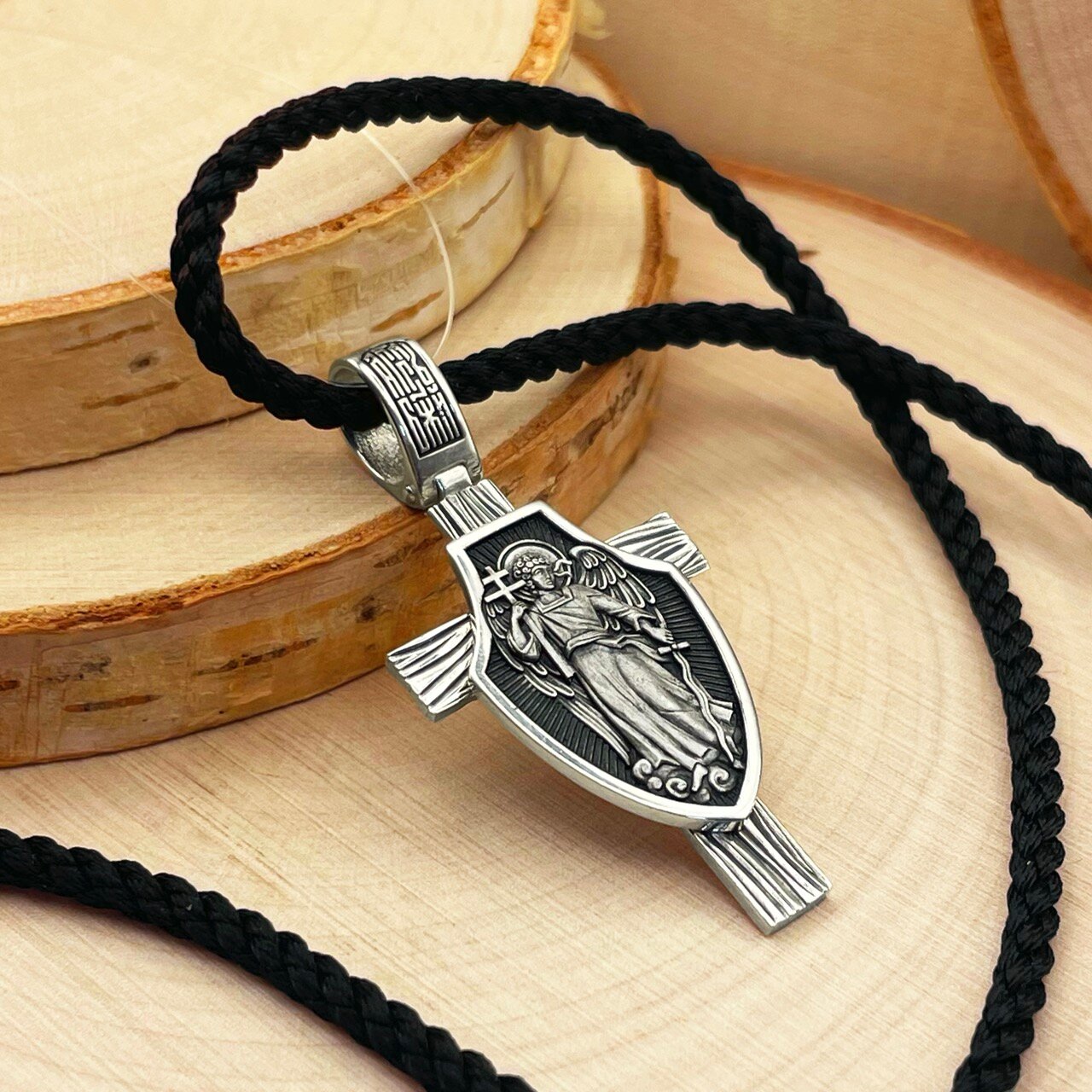 Комплект украшений, серебро, 925 проба, оксидирование, чернение