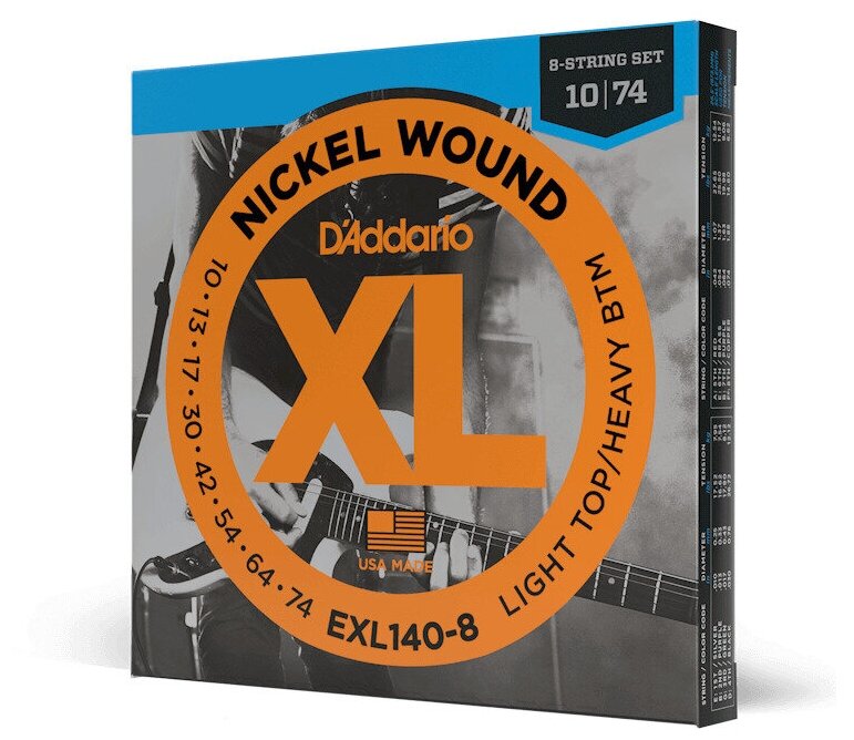 D'ADDARIO EXL140 -8 Струны для электрогитары