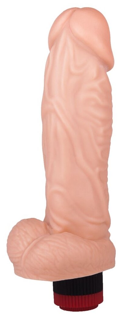 LOVETOY (А-Полимер) Вибратор-реалистик из ПВХ Конг 20.5 см (115500), D: 4.9 см, длина: 20.5 см, телесный