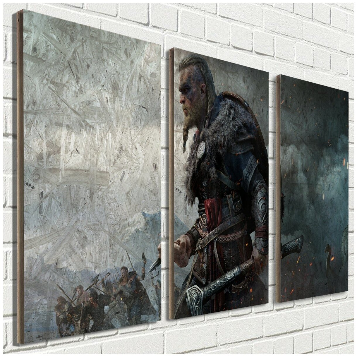 Модульная картина на рельефной доске ОСП Игры Assasins Creed (Экшен, Рпг, История, Французская Революция, Эпохи, Одиссея, Викинги PS 5, PS 4, PS 3, Xbox 360, Xbox ONE, PC, Switch, ios, android) - 3102