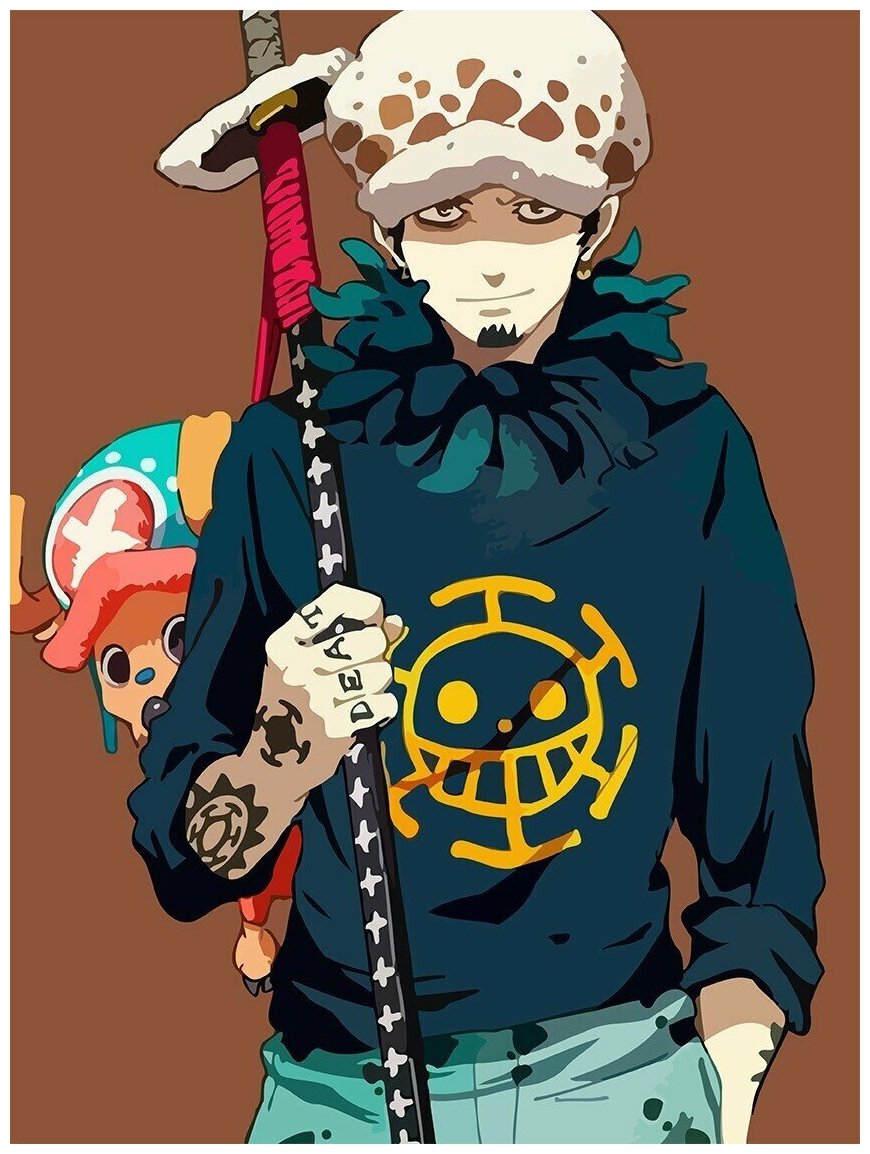 Картина по номерам на холсте аниме One Piece (Ван-Пис) - 8764 В 30x40