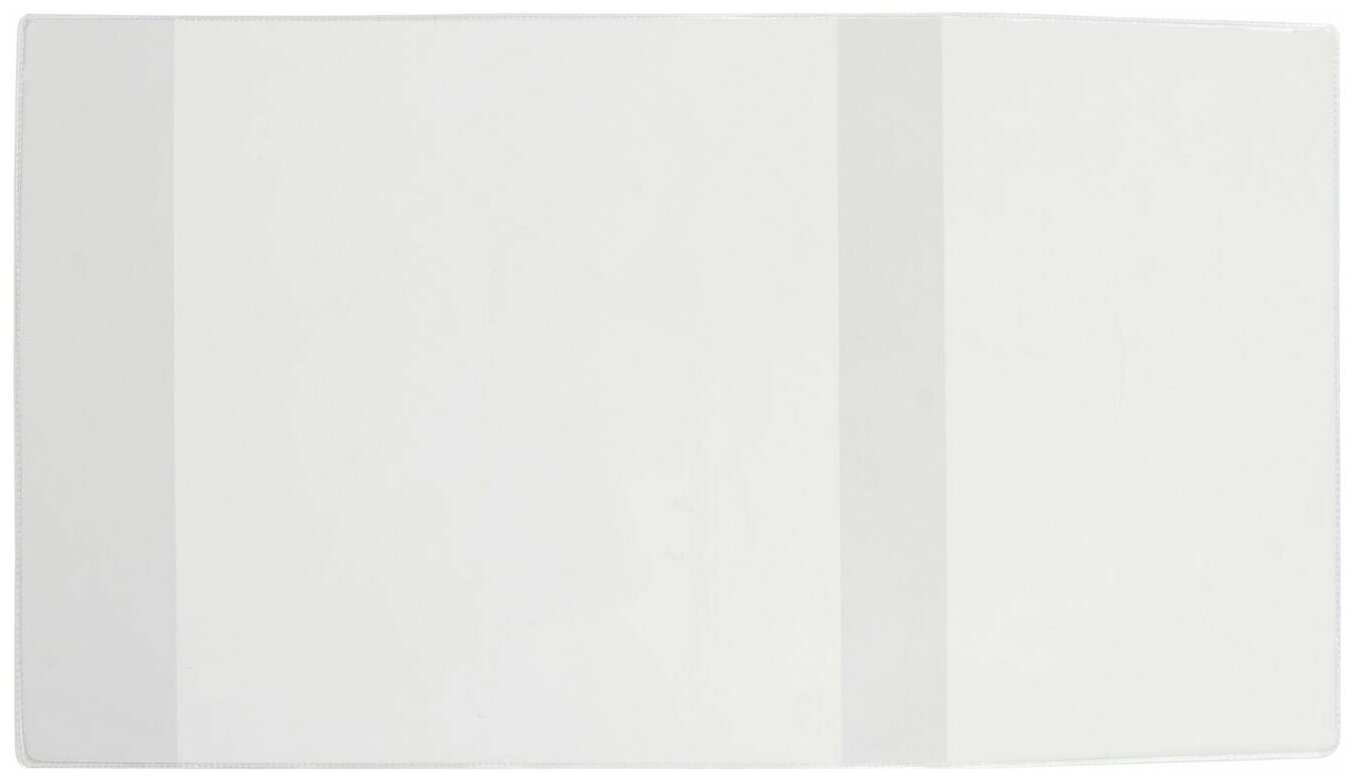 Обложка ПВХ для учебников и тетрадей А4, контурных карт, атласов большого формата, плотная, 100 мкм, 295х560 мм, прозрачная, пифагор, 229336 (упаковка 50 шт.)