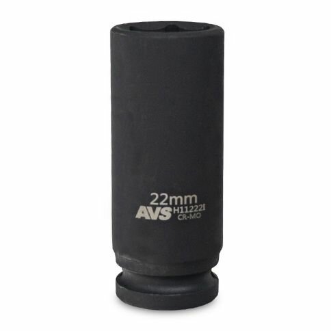 Головка торцевая ударная глубокая 6-гранная 1/2'DR (22 мм) AVS H11222I