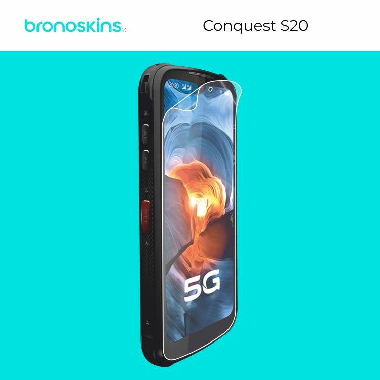 Защитная бронированная пленка на экран Conquest S20 (Матовая)